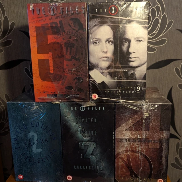 THE X FILES VHS Boxsets Bundle x5 David Duchovny Gillian Anderson *NEW ...