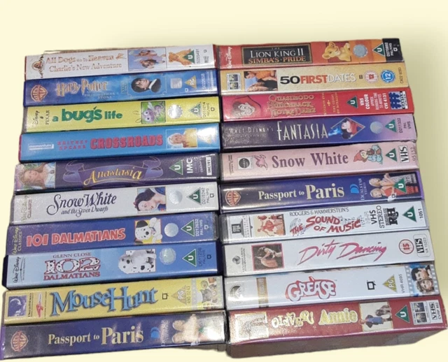 BUNDLE OF 20 USED Classic Mixed VHS Films - Job Lot Video Tapes, Go ...