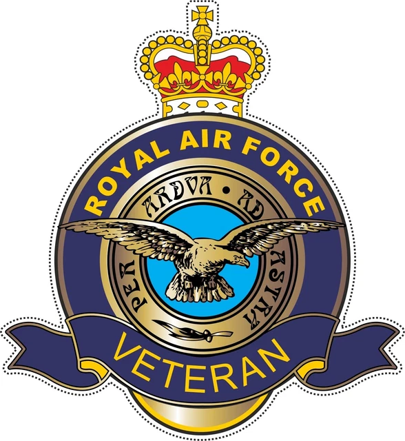 RAF ROYAL AIR Force Veteran Car Window Sticker Decal £2.75 - PicClick UK