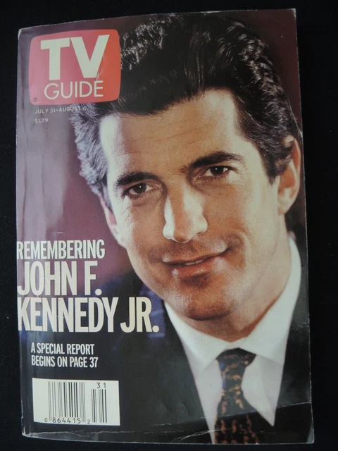 JOHN F. KENNEDY Jr TV Guide July 31- August 6 1999 Remembering Him £7. ...