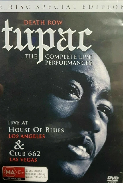 2PAC - DEATH Row - The Complete Live Performances DVD Region 4 - Tupac ...