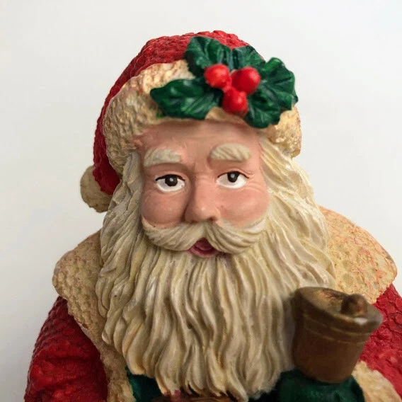 THE LEGEND OF Saint Nicholas Russ Sculptstone Santa Claus Holding Bell ...