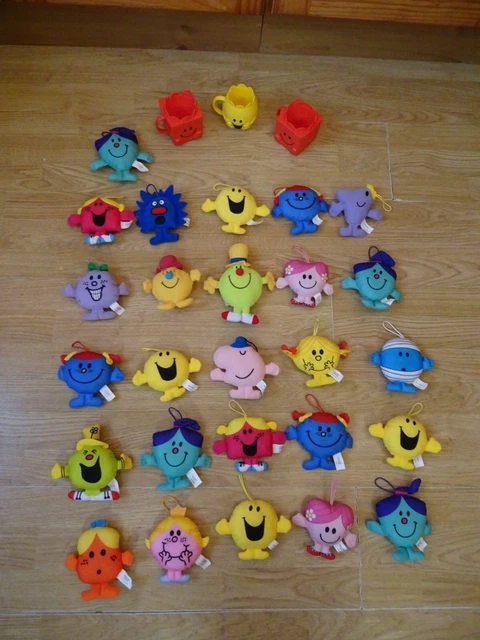 26 X MCDONALD'S MR MEN & LITTLE MISS Soft Toys 6 ins High max + 3 x MR ...