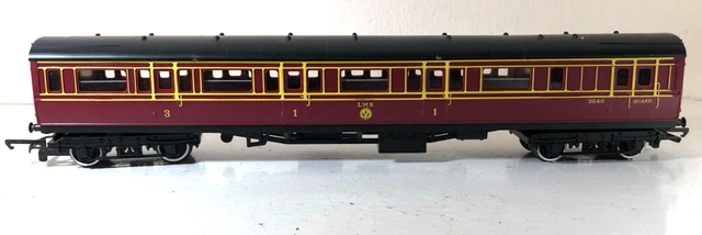 TRI-ANG HORNBY R748 LMS 2640 Brake Composite Coach OO Gauge Boxed Model ...