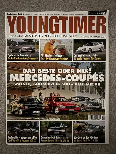 YOUNGTIMER OKTOBER/NOVEMBER 2025 Autos Oldtimer Porsche 911 BWM Audi Mercedes EUR 2,90 - PicClick DE