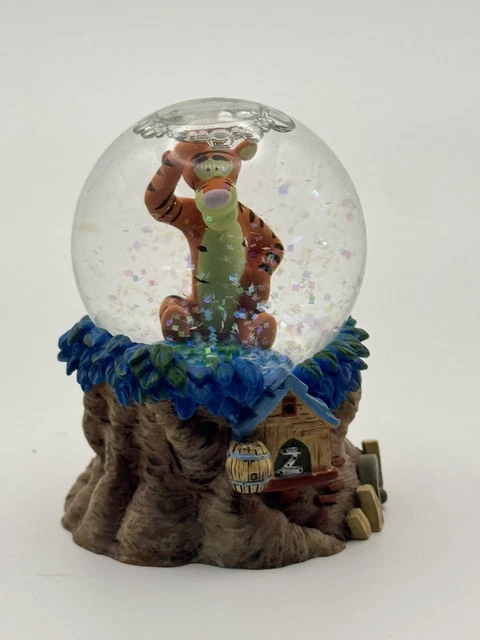 DISNEY THINKING TIGGER in a Treehouse Mini Snow Globe Whimsical £12.39 ...