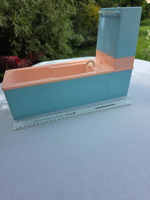 VINTAGE SINDY PINK & Turquoise Blue Bath See Photos & Description £4.38 ...