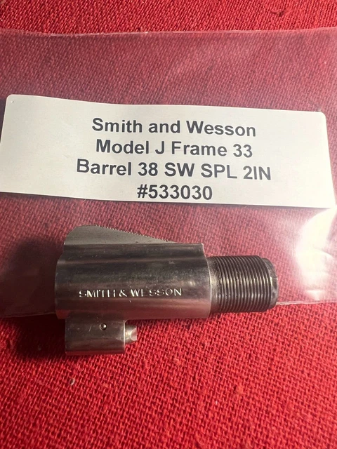 SMITH AND WESSON Model J Frame Barrel 38 SW SPL Stainless #8 $60.00 ...