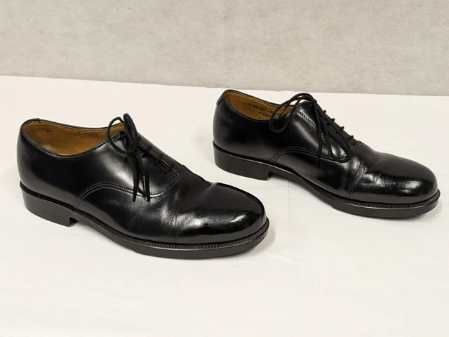BRITISH ARMY MILITARY MOD Black Leather Oxford Service Dress Parade ...