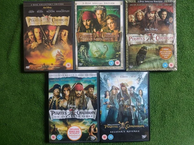 PIRATES OF THE Caribbean Complete DVD Set - Most Two-Disc Special ...