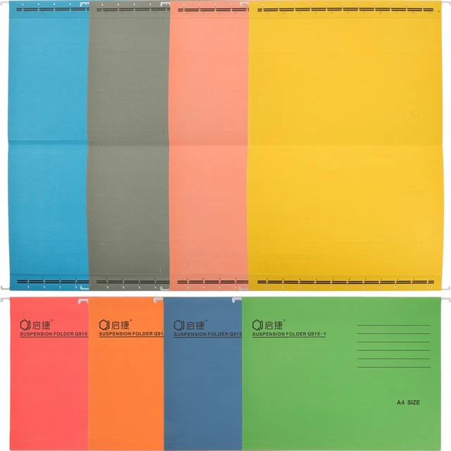 OFFICE FILE FOLDER 8-Piece Office Suspension Folder Hanging File Holder ...