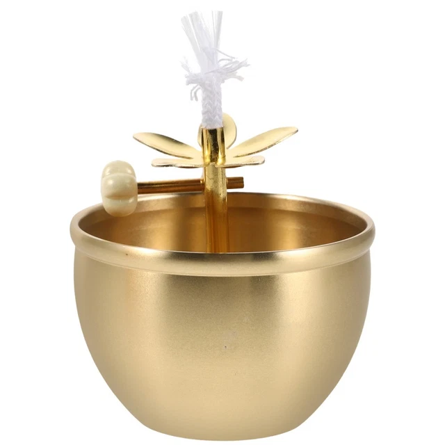 BUDDHIST OIL LAMP - Retro Kerosene Butter Lamp With Adjustable Metal ...