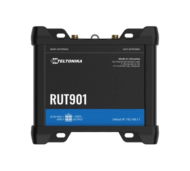 TELTONIKA RUT901 INDUSTRIAL Cellular Router, 4G LTE (Cat 4), Dual SIM ...