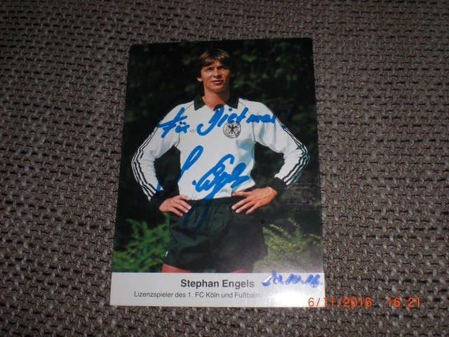 AK AUTOGRAMMKARTE STEPHAN Engels 1.FC Köln Original signiert EUR 1,00 ...