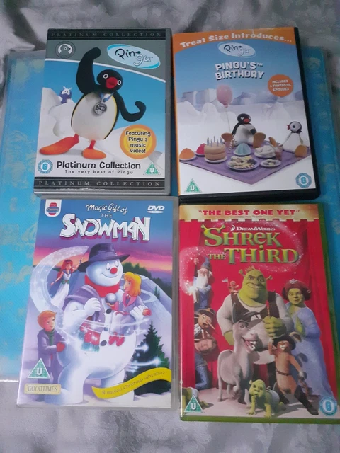 PINGU COLLECTION. PINGU Birthday. The Snowman. Shrek Third DVDs £4.70 ...