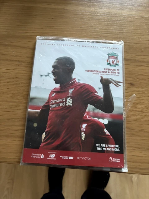 MINT OFFICIAL PROGRAMME 2018 anfield premier league liverpool v ...