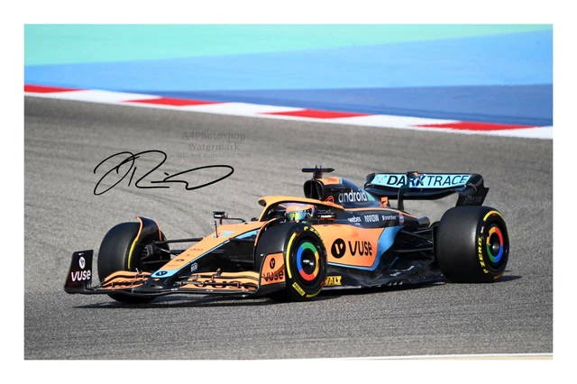DANIEL RICCIARDO F1 2022 Signed A4 Autograph Photo Print McLaren ...
