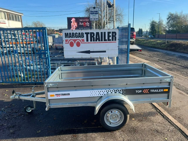 7.6FT X 4.3FT TRAILER WITH HIGH SIDES VERY STRONG 231cm x 130cm 750kg ...