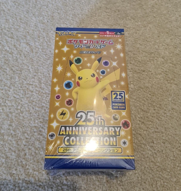 Pokemon Japanese 25th Anniversary Collection S8a Booster Box Brand New