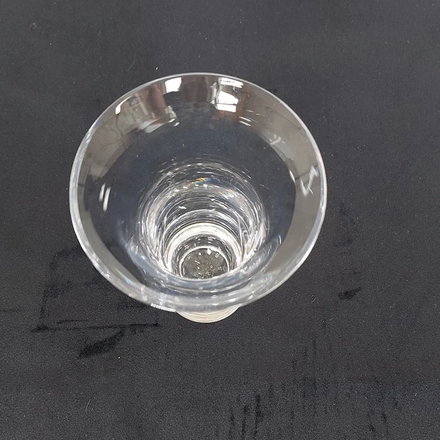 FLARED RIM FLOWER Vase Clear Thick Glass Heavy Base 16cm Height £9.99 ...