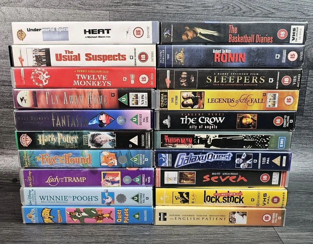 VHS VIDEO TAPE Bundle - 20x VHS TAPES 80s 90s Disney Action Horror ...