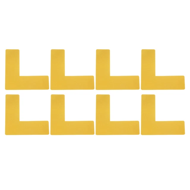8 PCS 5S Location Marking Corner, L Shaped Strikers (Yellow, 2x2x0.8 ...
