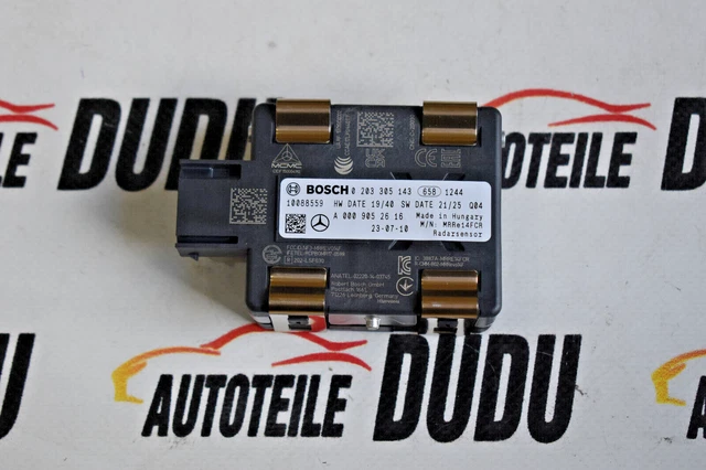 ORIGINAL MERCEDES-BENZ RADARSENSOR Distronic Radar Sensor A0009052616 ...