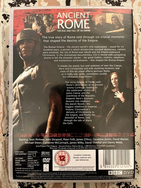 ANCIENT ROME: THE Rise and Fall of an Empire DVD *x6 FAB HOUR LONG ...