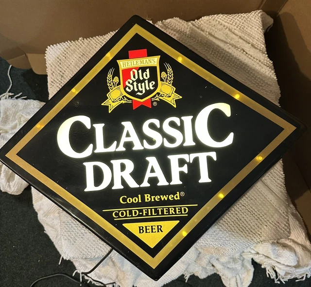 VINTAGE HEILEMAN’S OLD Style Beer Lighted Sign Motion Chasing Lights £ ...