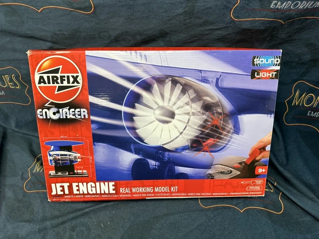 AIRFIX ENGINEER REAL Working Jet Engine Model Kit With Light & Sound ...