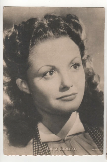 LOUISE CARLETTI ACTRICE Française photo originale sur carte postale ...
