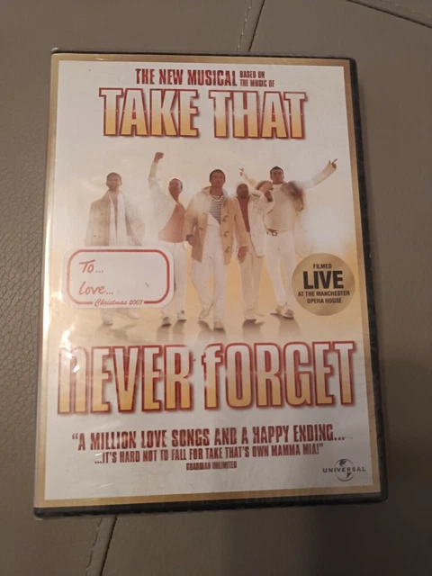 NEVER FORGET , The Musical Based On The Music Of Take That DVD New ...