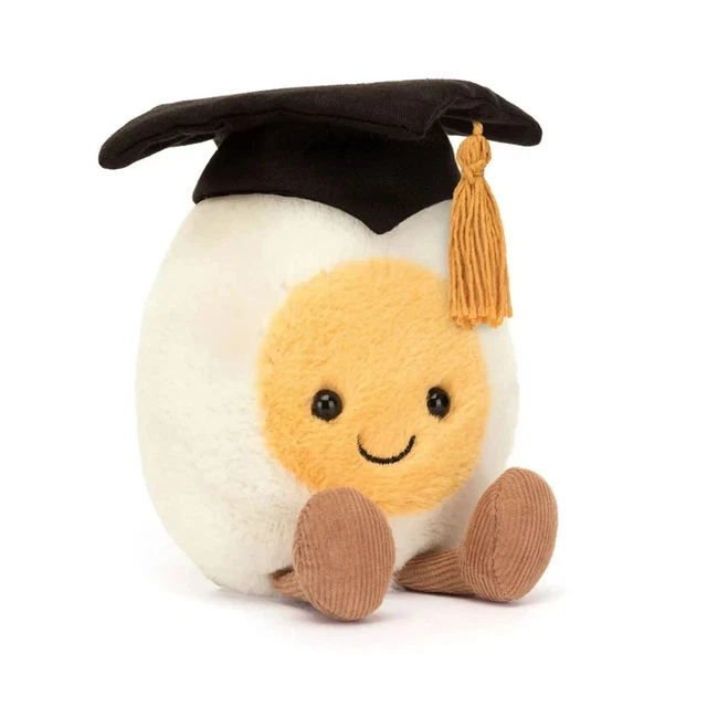 PLUSH SOFT TOY of Amuseable Boiled Egg Graduation Toy Gift Presents NEW ...
