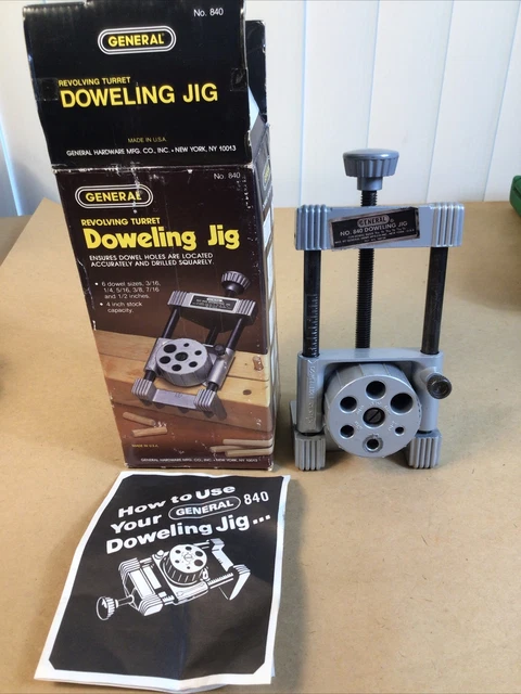 GENERAL TOOLS 840 Pro Doweling Kit Revolving Turret Dowel Joint Maker ...