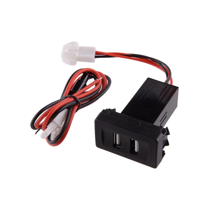 CAR DASHBOARD DASH Panel Dual USB Ports Charger Socket Fit for VW T4 ...