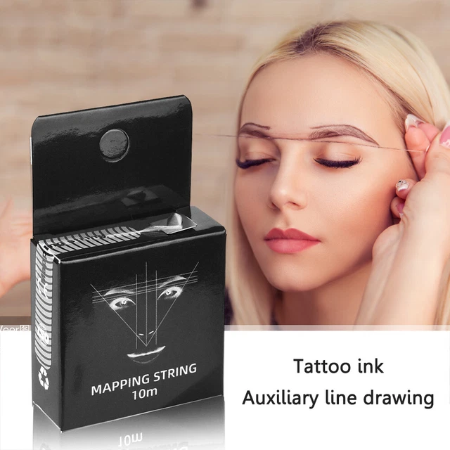 10M MAPPING STRING Reusable Tattoo Eyebrow Ink Auxiliary Line Tool ...