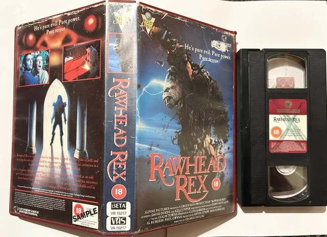 RAWHEAD REX {1986, Vhs} Vidéo Vestron En Relief Ex-Location Grande ...