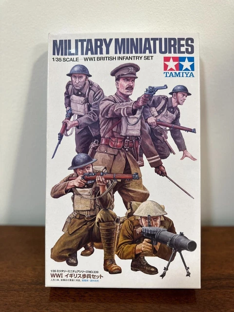 TAMIYA WW1 BRITISH Infantry Figures Military Model Set 35339 Scale 1:35 ...
