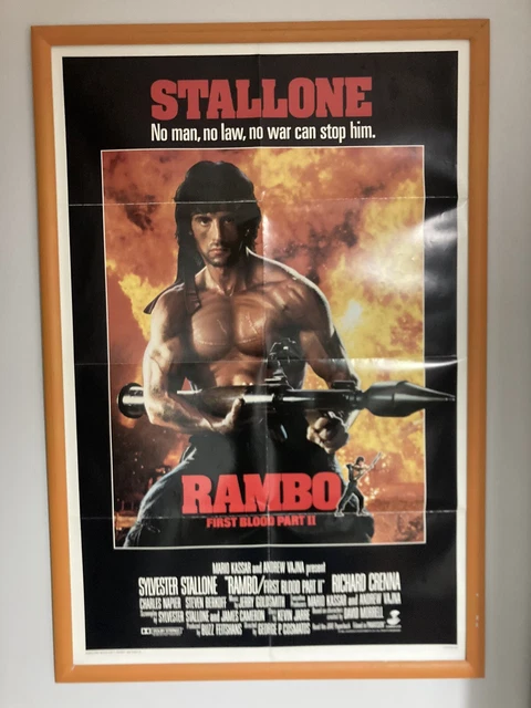 RAMBO FIRST BLOOD PART 2 Original Cinema One Sheet Poster Sylvester ...