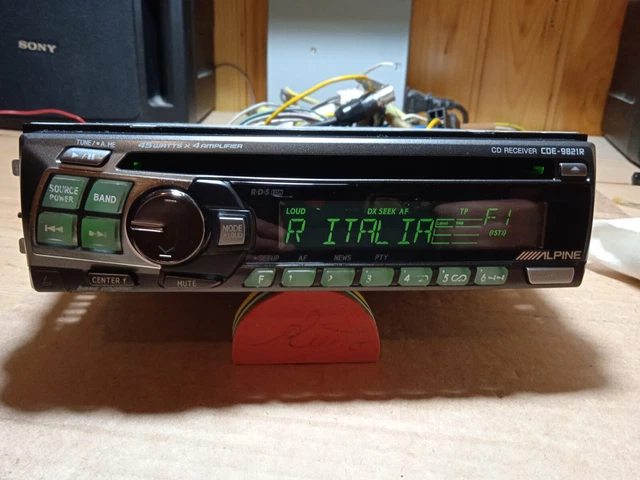 ALPINE AUTORADIO VINTAGE CDE 9821R car radio CD EUR 95,00 - PicClick IT