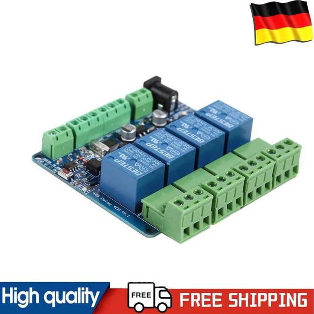 Modbus Rtu 4 Way Relay Module Ttlrs485 Interface Communication With Indicator Eur 1022