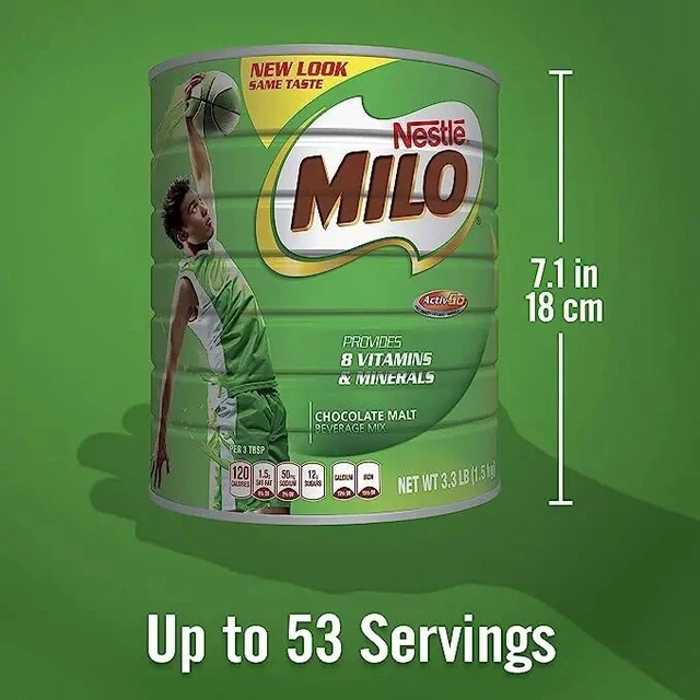 NESTLE MILO ACTIV Go Chocolate Malted Powder 3.3LBS - US Seller £27.72 ...
