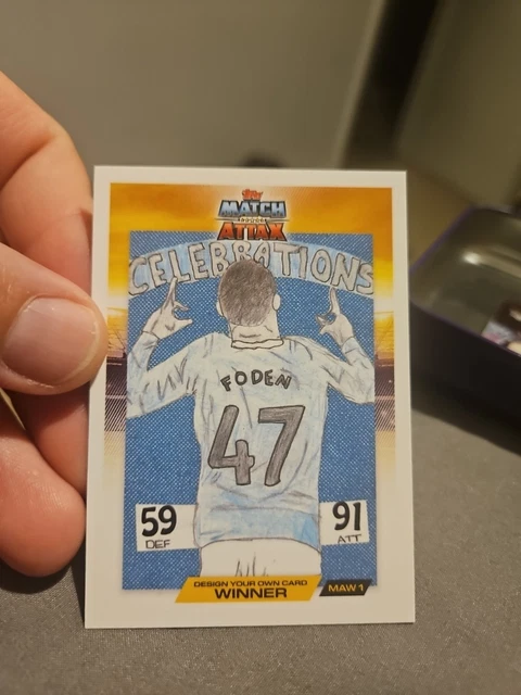 PHIL FODEN MATCH Attax 2025/26 Celebrations Limited Edition Football ...