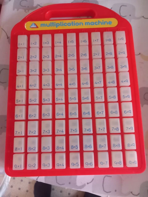 VTG ELC EARLY Learning Centre Toy Multiplication Machine Press & See ...