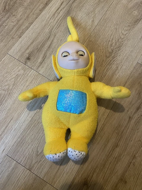 VINTAGE TELETUBBIES LAA Laa Plush Soft Toy Rolling Eyes 1996 Yellow Laa ...