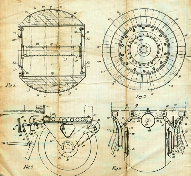 DAMBUSTERS RAID TECHNICAL Drawing Of Upkeep (Bouncing Bomb) Fine ...