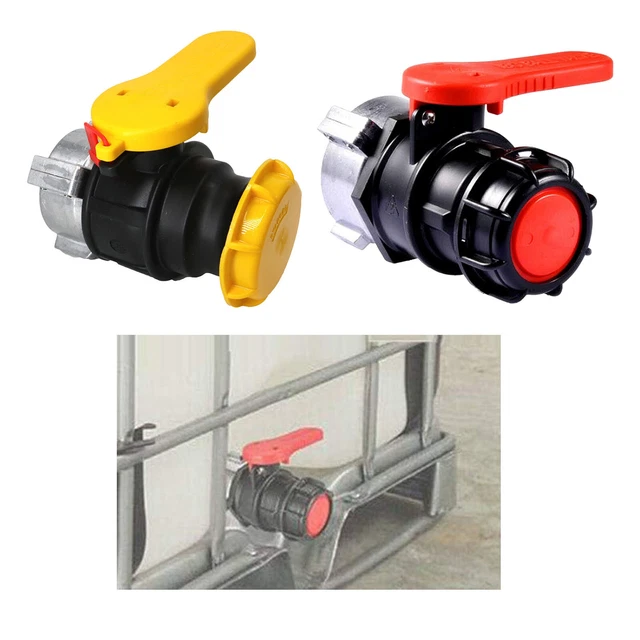 IBC TANK CONTAINER Adaptor Ball Valve Replacement Chemical Barrel Valve ...