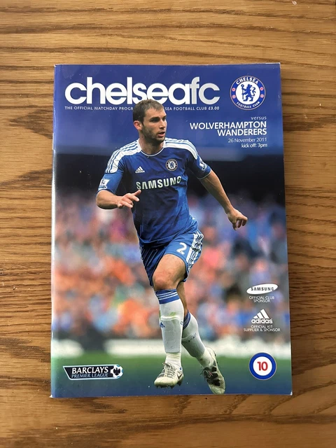 OFFICIAL MATCHDAY PROGRAMME - Chelsea V Wolverhampton Wanderers 26/11 ...