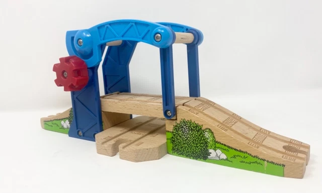 THOMAS & FRIENDS Wooden Sling BRIDGE Drawbridge SODOR Railway Train ...