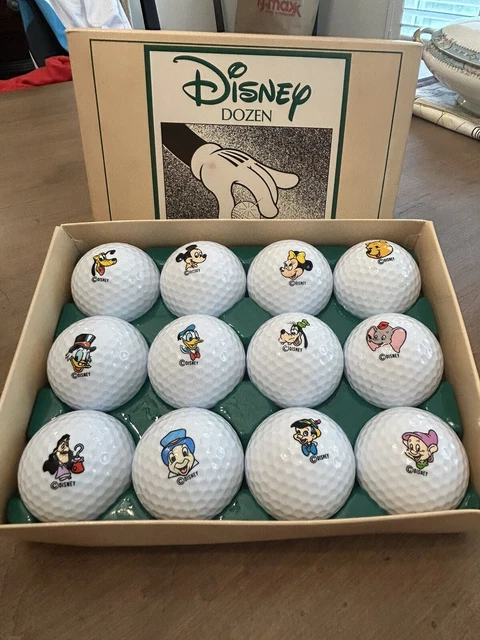RARE DISNEY DOZEN Character Golf Balls Set of 12 New Unused With ...